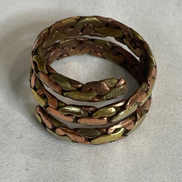Jewelry | Snake Coil Ring In Tri Color Metal | Poshmark